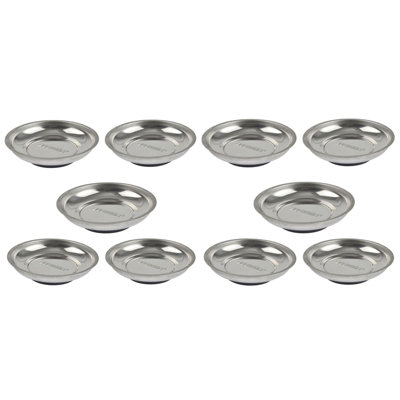 6" Magnetic Circular Round Parts Tray Dish Storage Holder Stainless ...