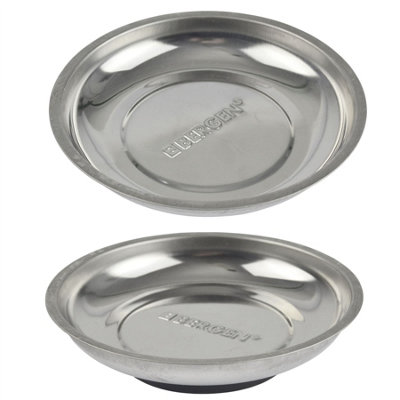 6" Magnetic Circular Round Parts Tray Dish Storage Holder Stainless ...