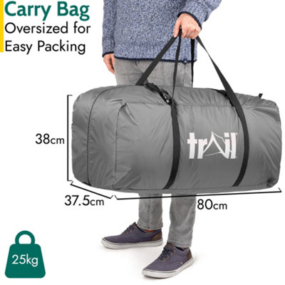 6 Man Tunnel Tent Family Camping Festival 5000mm Waterproof UV Dark ...