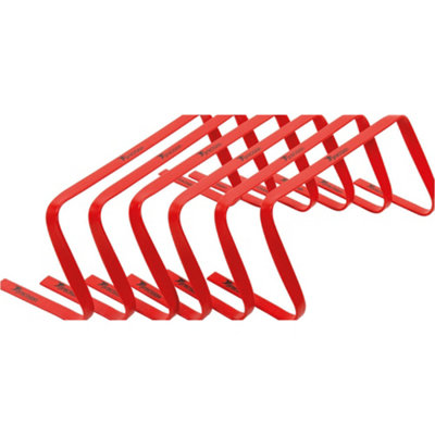 6 PACK 9 Inch Flat Training Hurdles - Flexible Football Footwork Jump ...