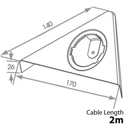 6-Pack Brushed Nickel Triangle Under Cabinet Kitchen Lighting Kit with ...