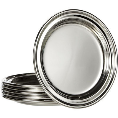 6 Pack Grunwerg Stainless Steel Coasters Square Heat Resistant Drink ...