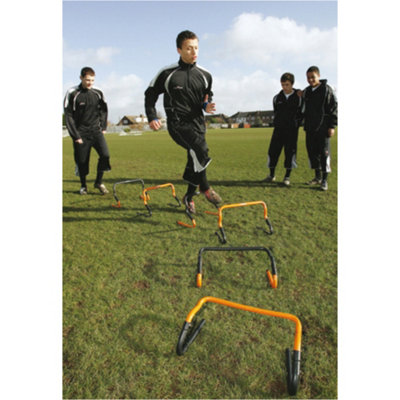 6 PACK Height Adjustable Training Hurdles Set - 6 or 12 Inch Footwork ...