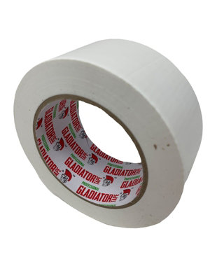 6 PACK OF WHITE 50MM X 50M DUCT TAPE