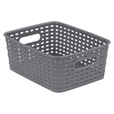 6 Pack rattan storage baskets -- Household Organisers - Perfect For ...