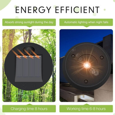 6 Pack Solar Light Replacement, Solar Lantern Parts, Led Solar Panel ...
