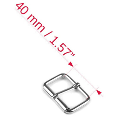 6 Pcs Buckles Set for 40 mm / 1.57" Webbing Strap, 6 x Belt Loops ...