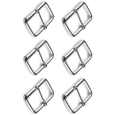 6 Pcs Buckles Set for 40 mm / 1.57" Webbing Strap, 6 x Belt Loops ...