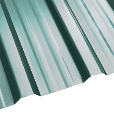 6 Pcs Steel Corrugated Sheet Panels for Roof and Wall Covering 115cm L ...