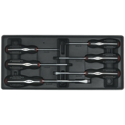 6 Piece PREMIUM Screwdriver Set with Modular Tool Tray - Tool Storage ...