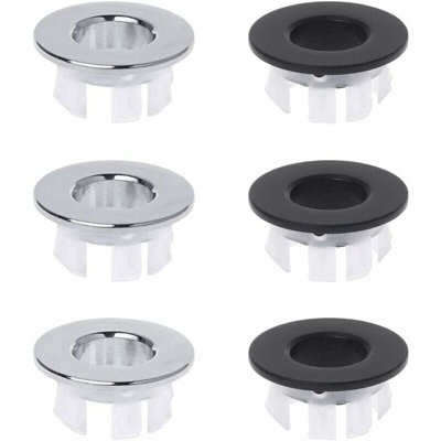 6 Pieces Sink Overflow Stopper Ring Cover for Sink Overflow Protection ...