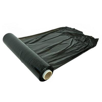 6 Rolls Of Black 400mm Standard Core Tear Resistant Pallet Shrink Wrap ...