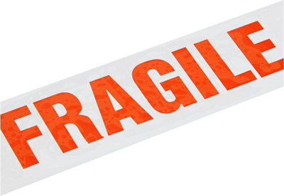 6 Rolls Of Fragile Strong Packing Parcel Tape 48mm X 50m Sellotape ...