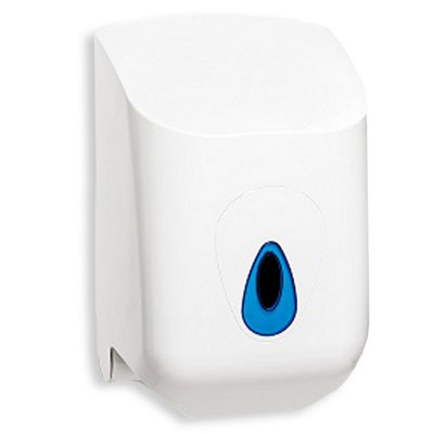 6 Rolls Of Highly Embossed Blue Centrefeed Rolls & Dispenser