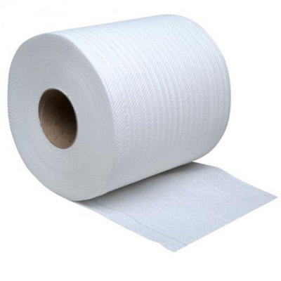 6 Rolls of White Centrefeed Tissue - Multi-Purpose & Absorbent