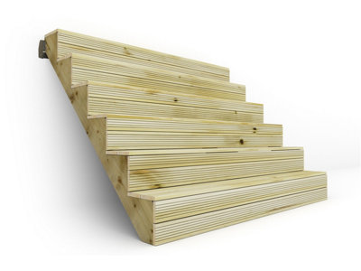 6 Step Decking Stairs Kit Pressure Treated Timber (890mm Span)