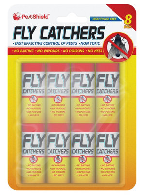 Buy 6 Sticky Fly Papers Catchers Flying Insect Trap Pest Control ...