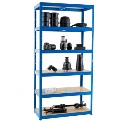 6 Tier Everyday Storage Shelving 1800h x 900w x 450d mm 275kg | DIY at B&Q