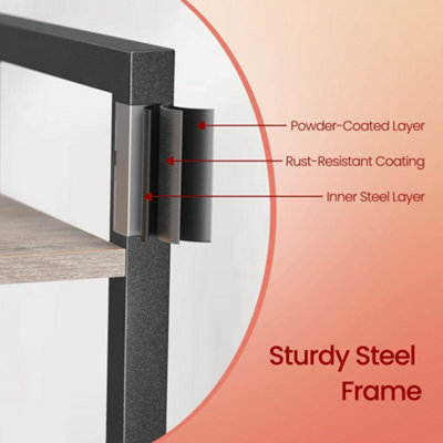 6-Tier Tall Bookshelf, Narrow Bookcase, Skinny Book Shelf for Living ...