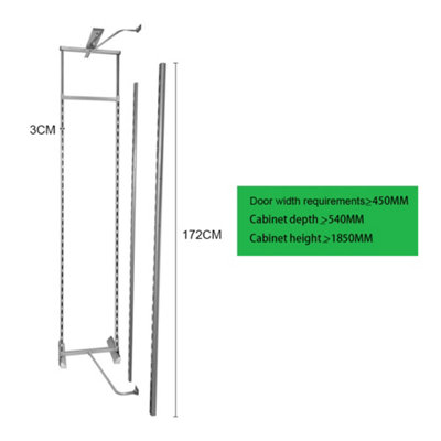 6 Tier Tall Tandem Metal Pull Out Pantry Kitchen Drawer Sliding Basket ...