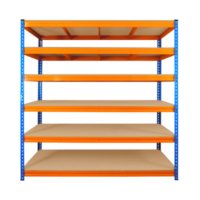 6 Tier ULTRA HEAVY DUTY Storage Racking 1800h x 1800w x 600d mm 350kg