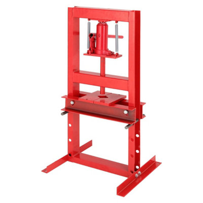 6 Ton Red Hydraulic Steel Press, Floor Standing Heavy Duty H Frame for ...