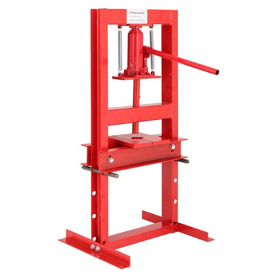 6 Ton Red Hydraulic Steel Press, Floor Standing Heavy Duty H Frame for ...