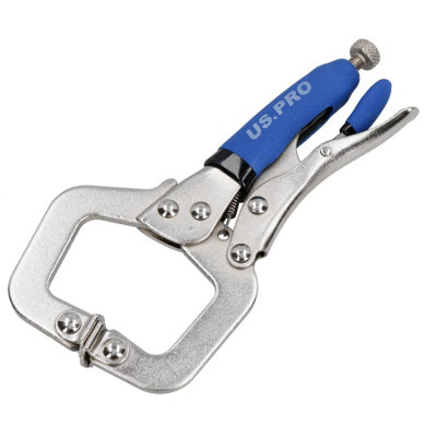 6" Welding Locking C Clamps Adjustable Fastener with Quick Release Grip ...