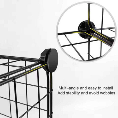 6 Wire Cube Shelving Rack, Organizer, Interlocking Shelving Unit