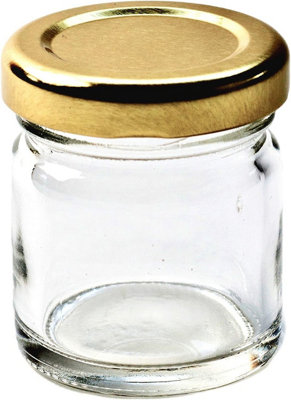 6 x 1.5oz Breakfast Mini Jar with 43mm screw Top Lid