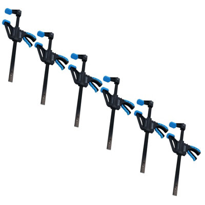 6 x 300mm Quick Release Ratchet Clamp Spreader Bar Grip Carpentry Heavy ...