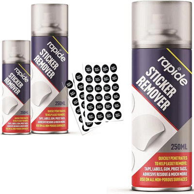 6 x Easy To Use 250ml Sticker Remover Spray Removes Art & Crafts Labels ...