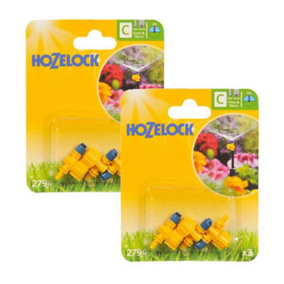 6 x Hozelock 2794 180 Degree Adjustable Auto Water Jet Sprays Micro ...