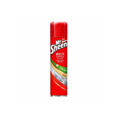 6 x Mr Sheen Multi-Surface Spring Fresh Polish Spray 250ml Smear-Free Shine