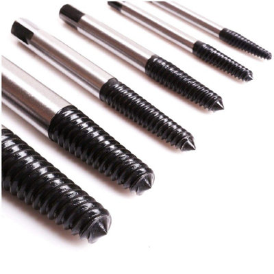 6 x Screw Extractor Set, 3-25mm Remove Damaged Broken Stripped Screws ...