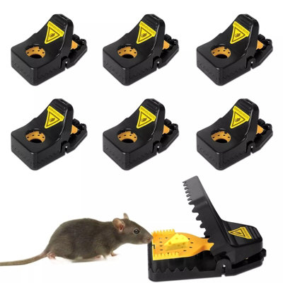 6 x Super Large Heavy Duty Snap Mouse Rat Traps Rat Bait Rats Catcher ...