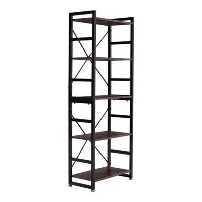 60 cm W x 158 cm H Storage Rack 5 Tier Shelving Unit Vintage Storage ...