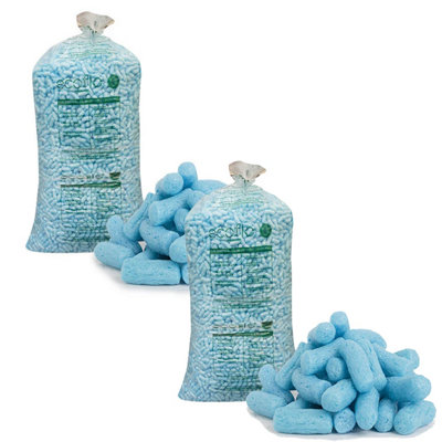 60 Cubic Eco Flo Biodegradable Blue Coloured Packing Peanuts Loose Fill ...