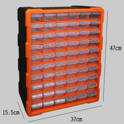 60-Drawer Plastic Drawer Storage Cabinet