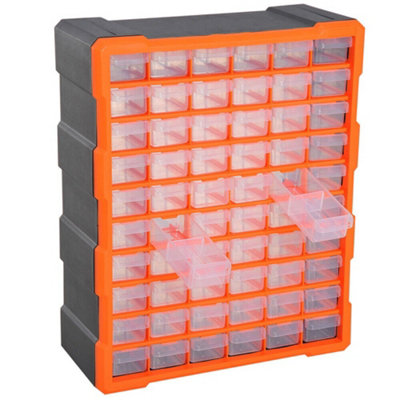 60 Drawers Plastic Storage Cabinet Organizer | DIY at B&Q