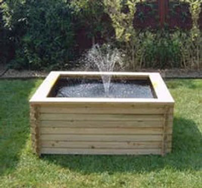 60 Gallon Square Pond with Pump - L91.4 x W91.4 x H50.8 cm | DIY at B&Q