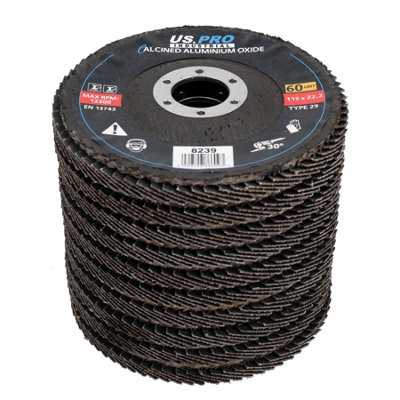 60 Grit Medium Flap Disc Calcined Aluminium Sanding Wheels Discs Type ...