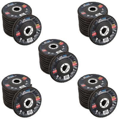 60 Grit Medium Flap Disc Calcined Aluminium Sanding Wheels Discs Type ...