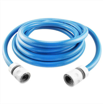 60 Meters Water Hose Blue Set for Drinking Water with 2 Connectors