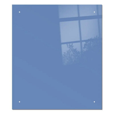 60 x 60cm Periwinkle Glass Kitchen Splashback Splatter Screen Pre ...