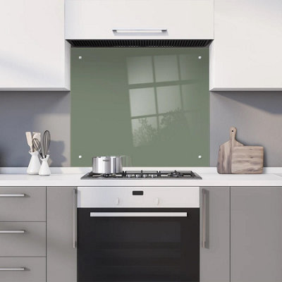 60 x 70cm Tuscan Olive Glass Kitchen Splashback Splatter Screen Pre ...