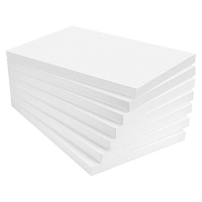 60 x Flexible Polystyrene EPS Foam Sheet Slabs 1000mm x 500mm x 25mm ...