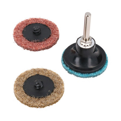 60 x Mixed Grit Type R Roloc Conditioning Quick Change Sanding Discs ...