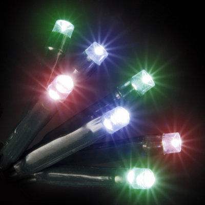 600 Compact Pastel LED Lights with Timer - Festive Decor
