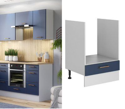 600 Kitchen Oven Housing Unit Cabinet 60cm Cupboard Grey / Navy Blue ...